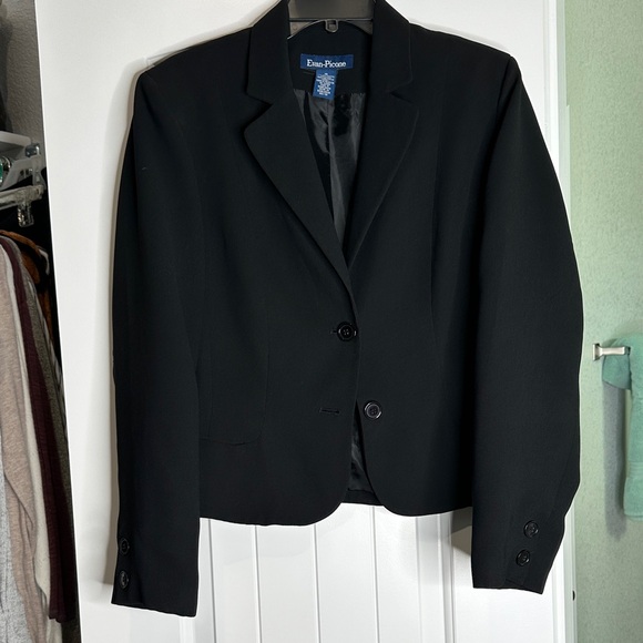 Evan Picone | Jackets & Coats | Evan Picone Elegant Black Womens Suit ...